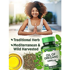 Nature's Truth Oil of Oregano Softgel Capsules | 4000 mg | 150 Count | Non-GMO & Gluten Free Herbal Supplement
