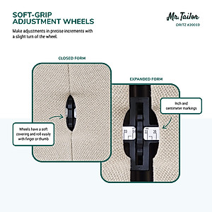 Dritz Mr. Tailor Adjustable Dress Form, Male, Black