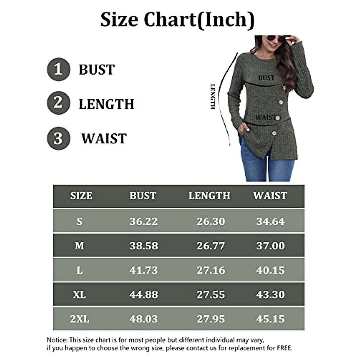 Fall Tops for Women Casual Crew Neck Long Sleeve Pullover Sweaters Green