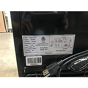 Commercial Freezer Glass 1-door 17" 105L Upright Narrow NSF -15°F to 5°F slim display merchandiser restaurant SD-105B