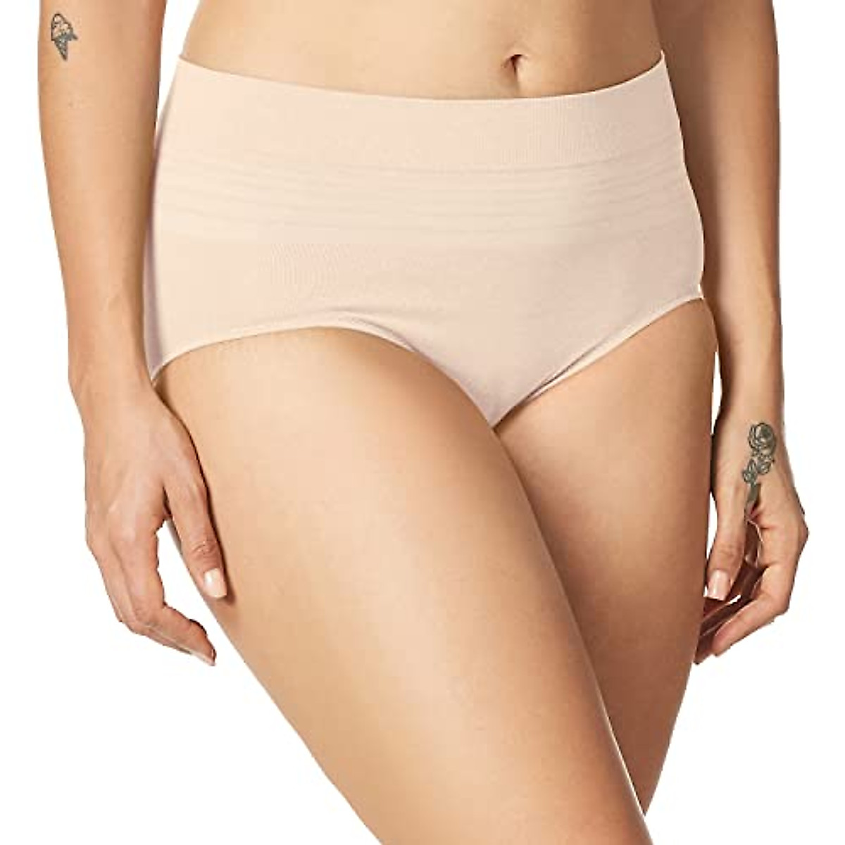 Warner's womens No Pinching No Problems Dig-free Comfort Waist With Lace Smooth and Seamless Brief Rs1501p Underwear, Butterscotch, Medium US