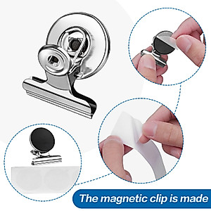 DIYMAG Fridge Magnet Refrigerator Magnets,Magnetic Clips Heavy Duty for Refrigerator, Fridge Magnets Adult,Strong Magnets for Fridge,Whiteboard,Office, Locker,Classroom(Silver, 20PCS)