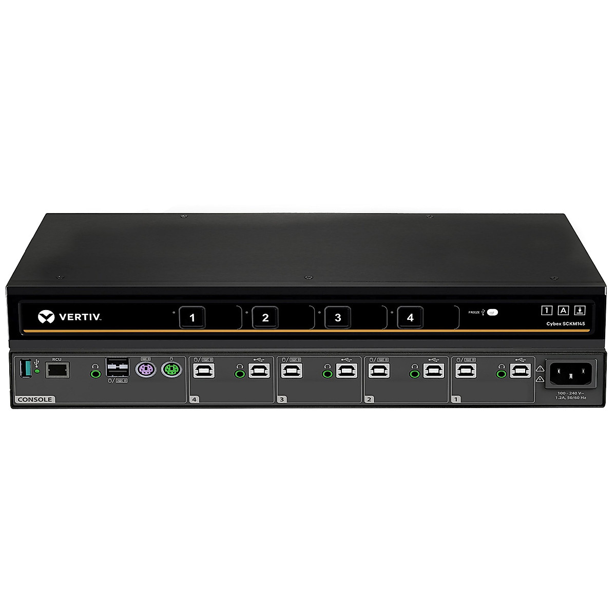 Vertiv Cybex Secure 4-Port Desktop KM Switch, DPP, TAA Compliant (SCKM145-001)