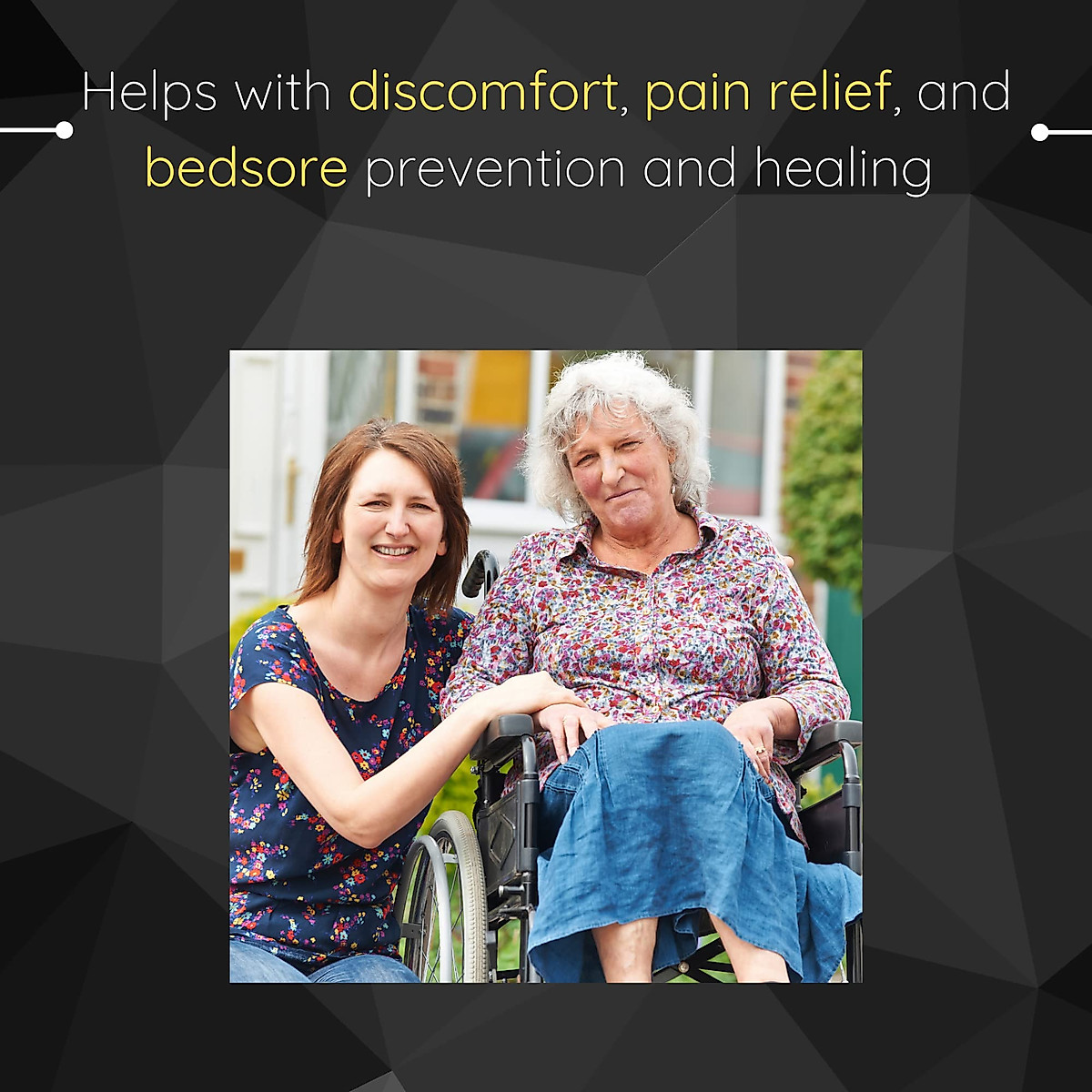 PURAP Pressure Relief Wheelchair Cushion for Bedsores with Advanced Fluid 3D Flotation Technology – Fits Wheelchairs, Recliners, Lift Chairs – Blue 18 x 20 x 1.5 inches