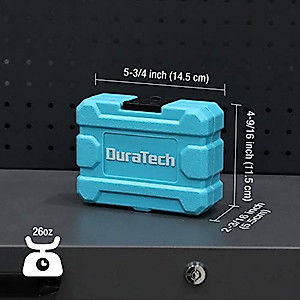 DURATECH 14-Piece External Star Impact Socket Set with Storage Case, E4 to E24, 1/4”, 3/8”, 1/2” Drive Female E-Torx Torque Socket for Working with Impact Wrench, Cr-V Steel
