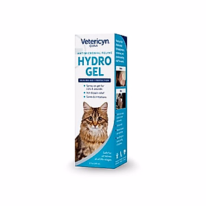 Vetericyn Plus Cat Wound Care Hydrogel Spray | Feline Healing Aid and Wound Protectant, Sprayable Gel to Relieve Cat Itchy Skin. 3 ounces