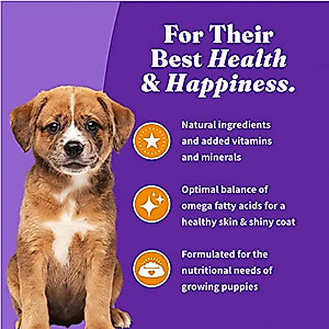 Halo Purely for Pets Holistic Dog Food, Complete Digestive Health Cage-Free Chicken and Brown Rice Recipe, Dry Dog Food Bag, Puppy Formula, 3.5-lb Bag