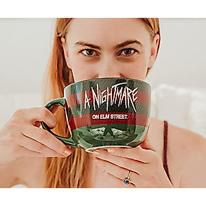 Silver Buffalo A Nightmare on Elm Street Sweater Claws Ceramic Soup Mug | Holds 24 Ounces