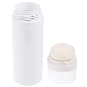 FOMIYES Loose Powder Containers Powder Powder Puff Box talcum Powder Bottle Body Powder Container with Puff Loose Powder Bottle for Body Powder Makeup Powder Container Puffs