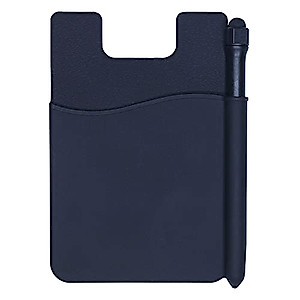 Silicone Phone Wallet with Stylus Pen, Phone Card Holder - Set of 4 (Assorted)