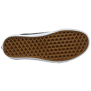 Vans Men's Low-Top Trainers, Black Black True White Suede Canvas, 44.5