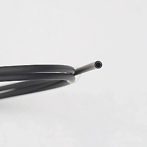 Pneumatic Air Line 1/4'' Od, 32.8FT Nylon Tubing Black Air Hose Line for Air Brake System,Air or Fluid Transfer (1/4'' OD)