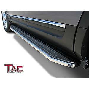 TAC Running Boards Fit 2011-2019 Ford Explorer SUV Aluminum Black Side Steps Nerf Bars Step Rails Truck Pickup Rock Panel Off Road Exterior Accessories (2 Pieces Running Boards)