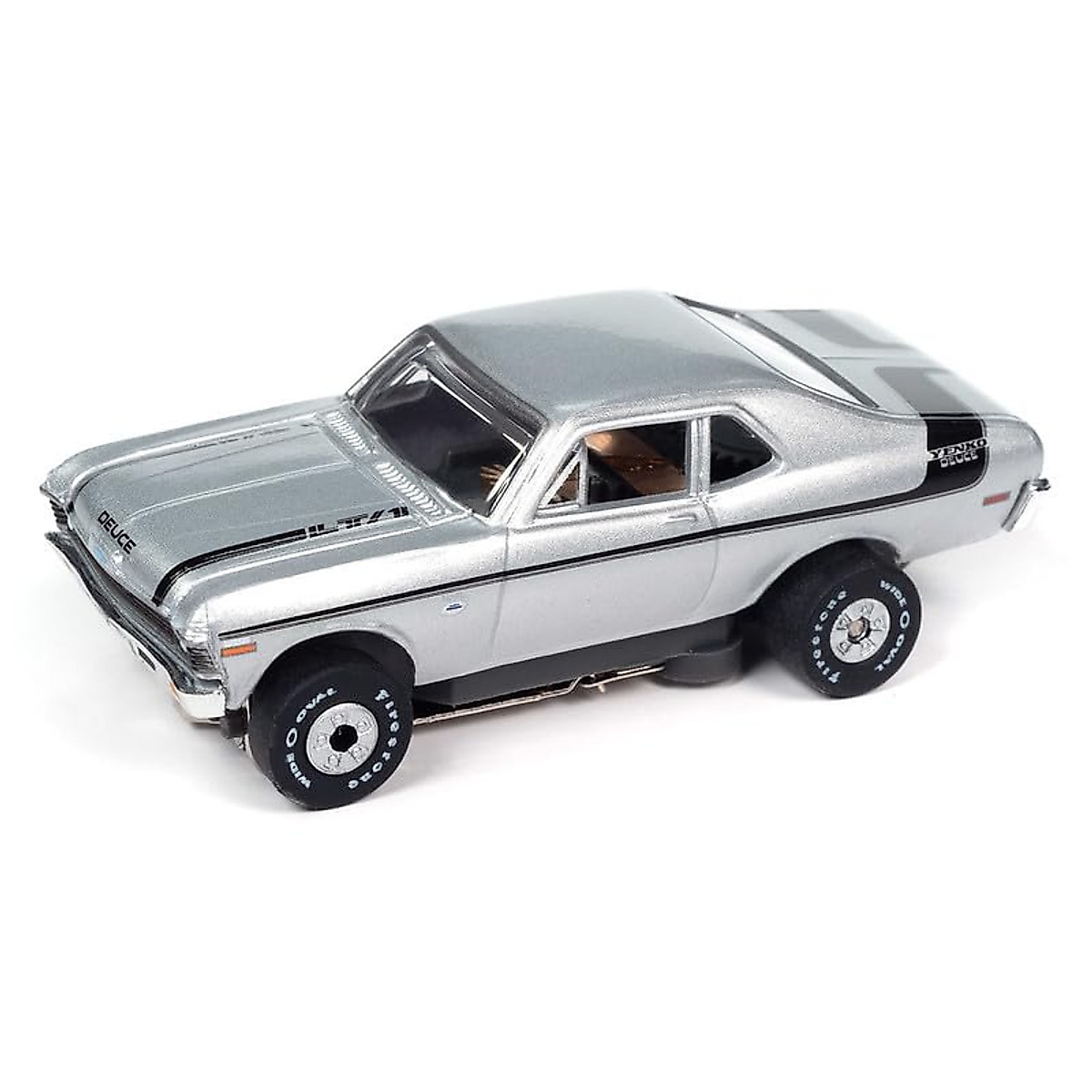 Auto World Thunderjet Yenko 1970 Chevrolet Nova (Silver) HO Slot Car