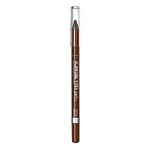 Rimmel London Scandaleyes Waterproof Gel Pencil Eyeliner, Long-Wearing, Ultra-Smooth, Smudge-Proof, 003, Brown, 0.04oz