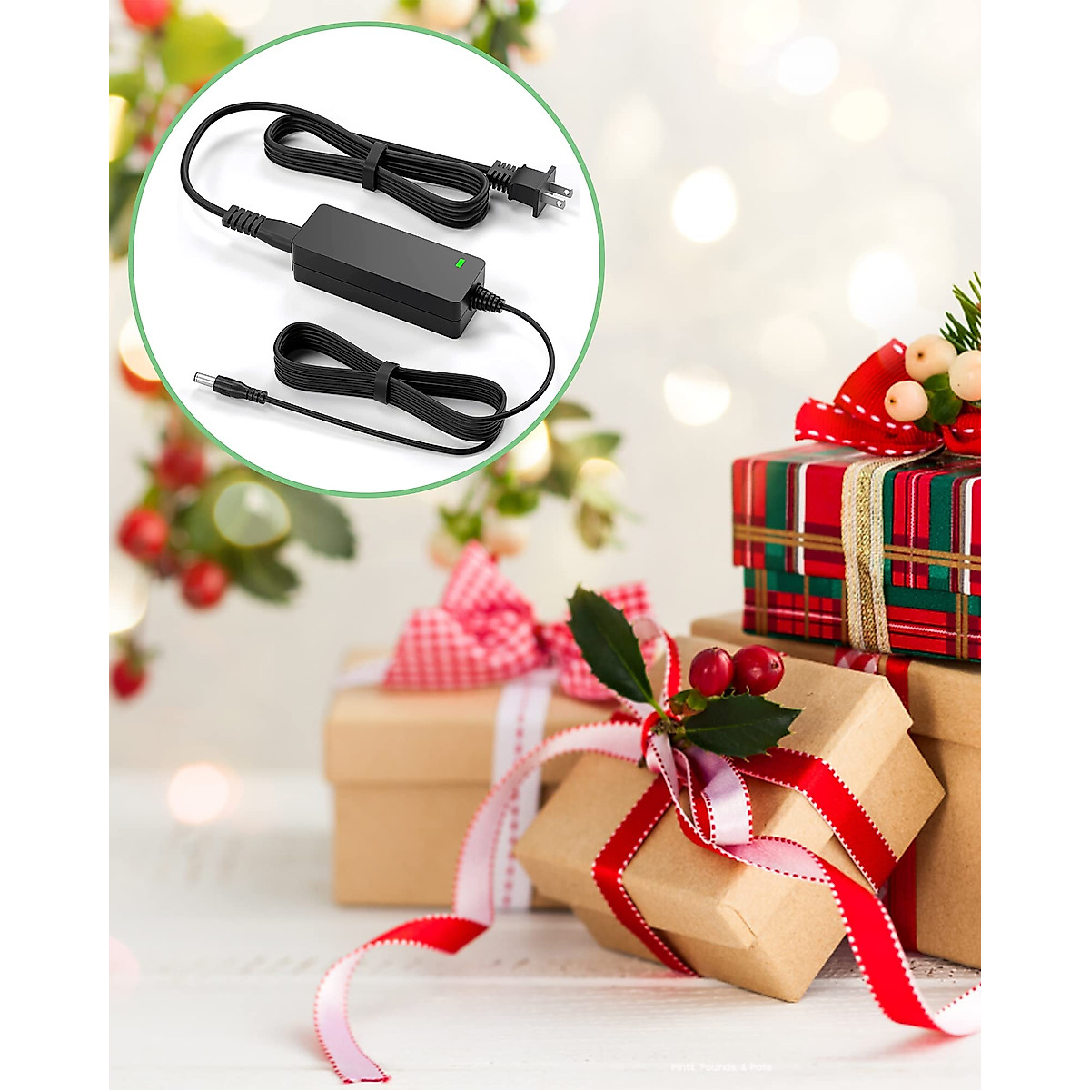 Power Cord for Cricut Explore air 2, Expression 2, Personal Expression Create, Mini, Cake, Explore, Cricut Maker Model: KSAH1800250T1M2 Cutting Charger Power Supply Cord