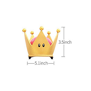 C-ZOFEK Bowsette Crown Gold Plastic Halloween Cosplay for Women (Gold)