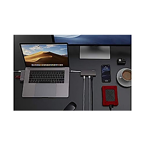 LMP - 4K USB-C Travel Docking Station with 9 Ports - Space Gray