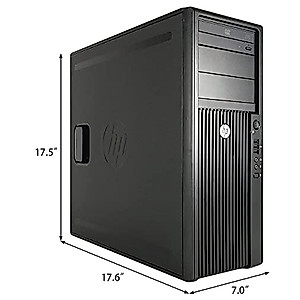 HP Z420 Workstation, Quad Core Xeon CPU upto 3.8GHz CPU, 16GB DDR3 RAM, New 240GB SSD & New 1TB HDD, Windows 10 Pro, USB 3.0, Nvidia Quadro 2000 1GB Video Card, WiFi (Renewed)
