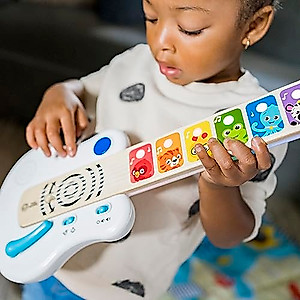 Baby Einstein Strum Along Songs Magic Touch Wooden Musical Light Up Toy Guitar with Whammy Bar, Age 6 Months+