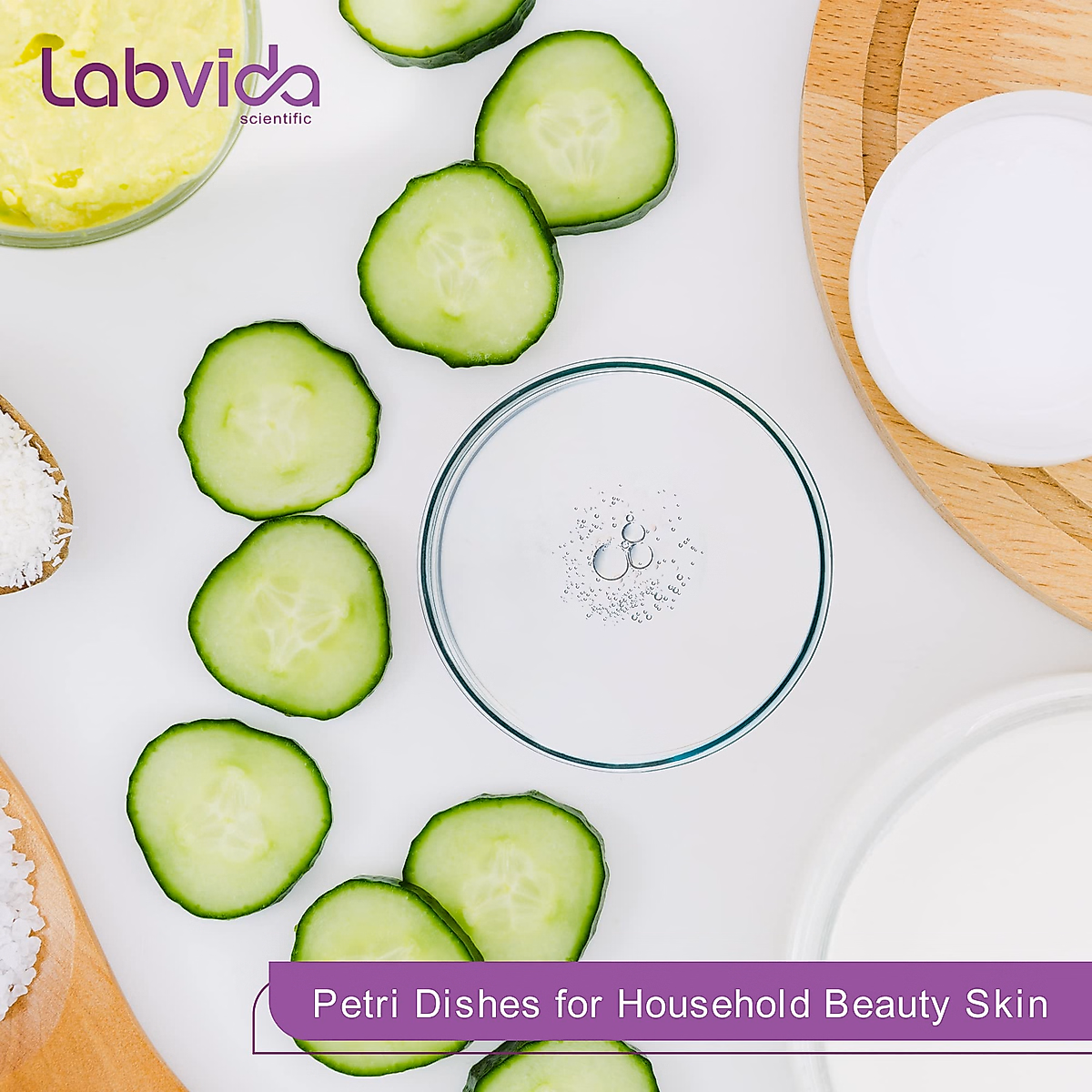 Labvida 20-Pack Sterile Petri Dishes with Lids - 90mm Diameter, 15mm Depth - 3 Air Vents - Ideal for Mycology, Bacteria Cultivation, Lab Testing, and Science Projects, LVAE001