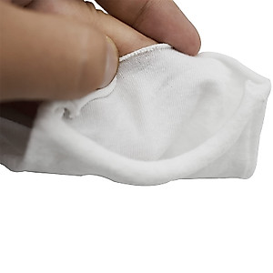 Maydahui 12 Pair White Cotton Gloves 9 inch Extra Large Size for Cosmetic Moisturizing Coin Jewelry Inspection Performance Driving Watch Repair Work Lining