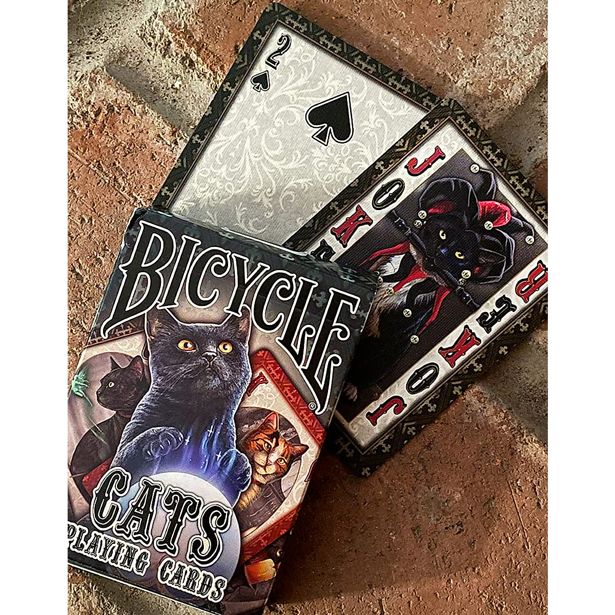 Bicycle Cats Playing Cards Designed by Lisa Parker, Black