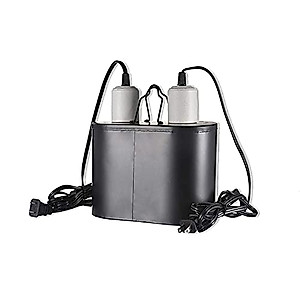 Dual Reptile Light Fixture Terrarium Heat Lamps Deep Lamp Dome Reptiles Lighting Heating Lamp Combo Holder for Iguana,Tortoise,Hamster,Snake,Habitat Independent Control without Bulbs 150w black
