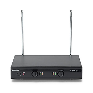 Samson Stage 200 Dual-Channel Handheld VHF Wireless System with Two Q6 Dynamic Microphones (Group A)