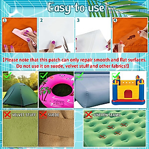 Inflatable Patch Repair Kit Waterproof, Large TPU Pool Repair Patch, 3.5 X 6Pcs Outdoor Repair Patch for Bounce House, Raincoat, Umbrella, Swimming Ring, Clear, Heavy Duty