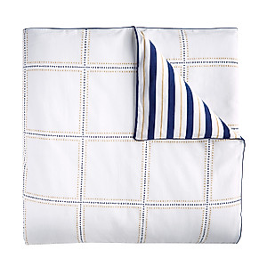 Lacoste Splash Duvet Set, King, White/Navy