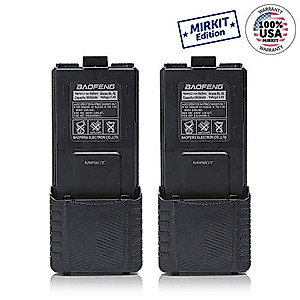 BAOFENG 2X Replacement Battery 7.4V 3800mAh for Walkie Talkies UV5 BF-F8HP UV-5R MK4 MK5 UV5Rush Plus UV-5RTP BF-F8+ Mirkit Edition