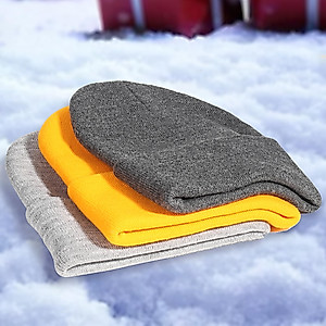 Gelante Men Women Warm Knit Cuffed Plain Beanie Hat Skull Cap. 2040A-1PC-Copper