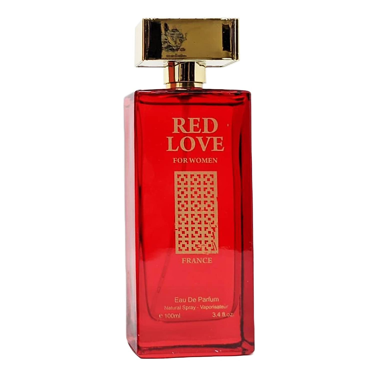 J & H VARIETY PERFUME RED LOVE for Women, Eau de Parfum Natural Spray | Floral and Jasmine Notes Feminine Fresh Fragrance, all Skin Types Casual Formal Wear, 3.4 Fluid Ounce/100 Ml