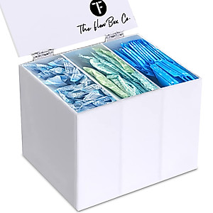 The Flow Box Co. Tampon Organizer for Bathroom Bathroom Accessories Organizer Tampon Holder for Bathroom Feminine Product Organizer Pad Organizer for Bathroom Tampon Case Tampon Organizer