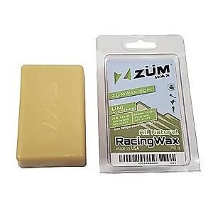 ZUMWax Ski/Snowboard/Nordic/Cross-Country Racing Wax Bundle - Universal Natural Iron ON & RUB ON Waxes