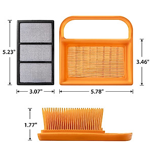 IDEASURE TS420 Air Filter & Pre Filter Sets Compatible with Stihl TS420 TS410 TS480i Concrete Cutoff Cutquik Chop Saw, Replace 4238 141 0300, 605-555, 5 Pack