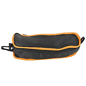 Aluminum Alloy Portable Chair, Compact Outdoor Chair Nylon Mesh Aluminum Frame Small After Folding Simple Operation for Camping(Orange)