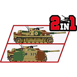 COBI Historical Collection WWII Sturmgeschutz III Ausf. G (2-in-1) Tank Hunter Team - Executive Edition
