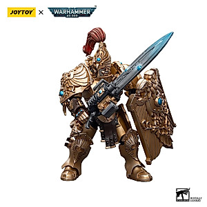 Joytoy Warhammer 40K Mecha 1/18 Action Figures Mecha Joy Toy Adeptus Custodes Custodian Guard with Sentinel Blade and Praesidium Shield