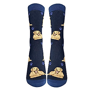 Pet Lover Socks - Fun - All Season - One Size Fits Most - For Women And Men – Dog Gifts (Golden Retriever)