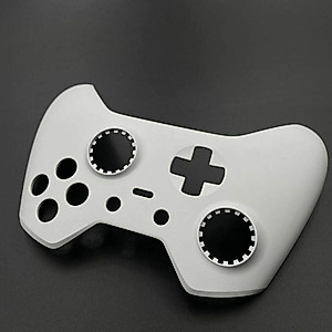 Meijunter Replacement Full Housing Shell Case Cover Faceplate Repair Parts for Xbox One Elite 1st Series Controller (White)