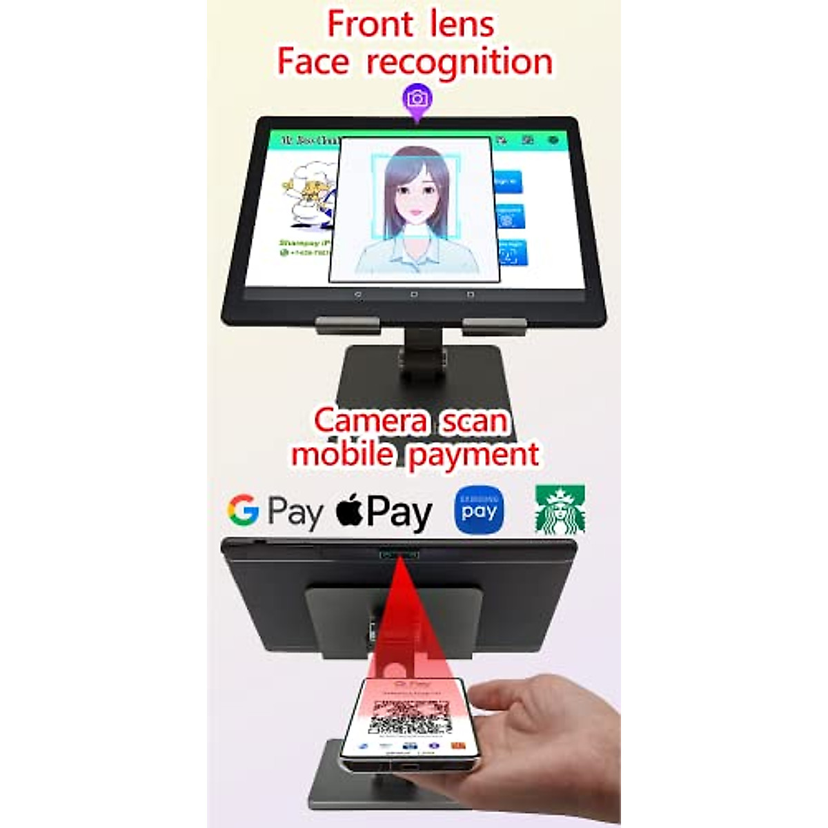 MRBOSS Mobile Tablet POS Cash Register 2" Receipt Printer Software app for Small Business Restaurant Retail Grocery Convenience Mobile Food Truck Dining Bubble Tea Coffee Shop Beverage Bakery