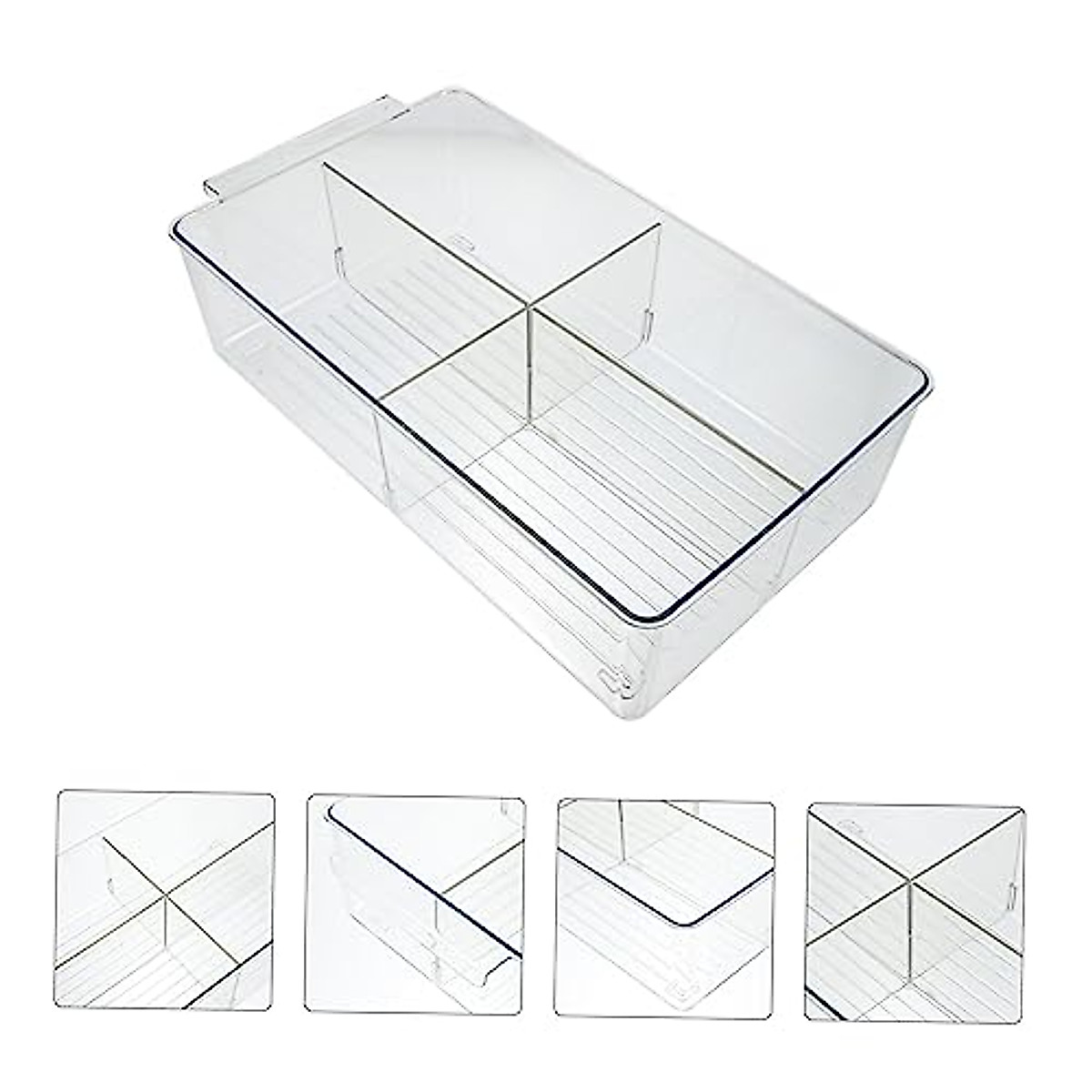 FELTECHELECTR Food Storage Containers Fridge Compartment Stacking Storage Box for Efficient and Neat Organization