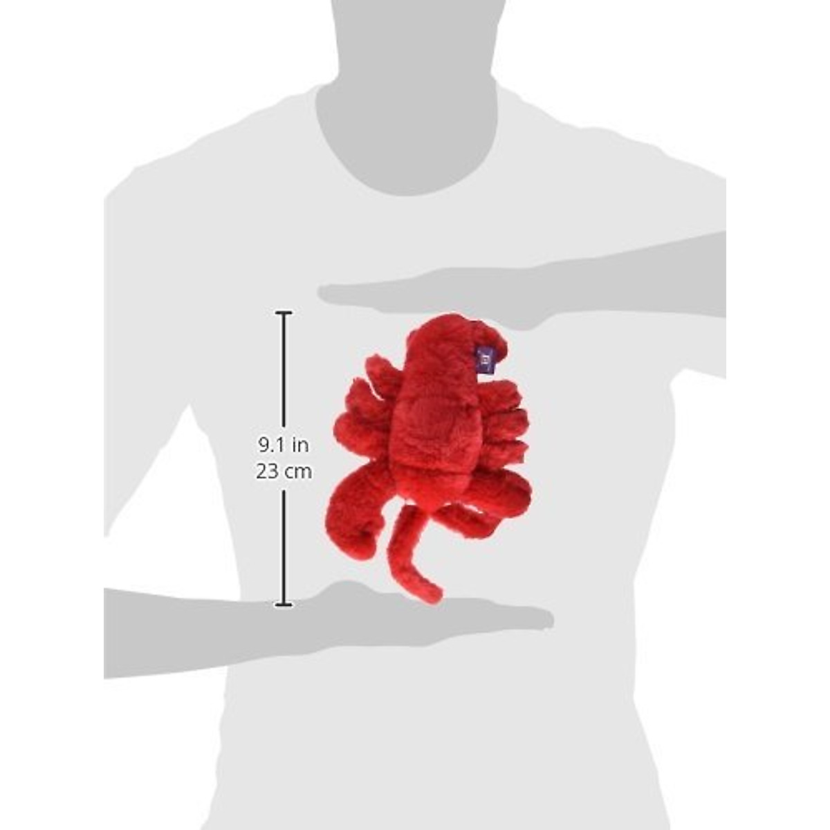 Multipet's Look Who's Talking Plush Lobster Dog Toy, 7.5-Inch for Small, Medium and Large Breeds