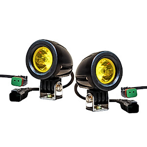 OZ-USA Amber LED Mini Trail Lights Spot Motorcycle Offroad Dual Sport Enduro Fog