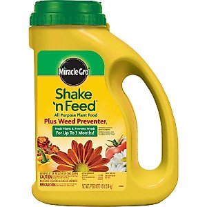 Miracle-Gro Shake'n Feed All-Purpose Plant Food Weed Preventer