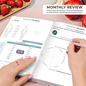 Clever Fox Weekly Meal Planner - Weekly & Daily Meal Prep Journal with Shopping and Grocery Lists for Menu Planning, Healthy Diet & Weight Loss Tracking, Lasts 1 Year, Undated, A5 - Light Pink