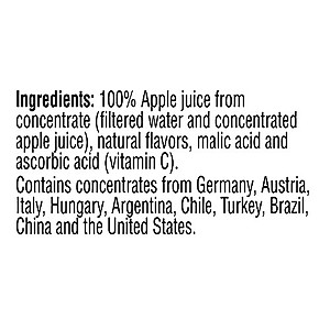 Tropicana 100% Juice, Apple Juice, 10 fl oz (Pack of 24) - Real Fruit Juices, Vitamin C Rich, No Added Sugars, No Artificial Flavors