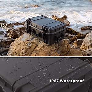 Seahorse 920 Heavy Duty Protective Dry Box Case With Accuform Foam - TSA Approved/Mil Spec / IP67 Waterproof/USA Made for Professional Photographers (Yellow)